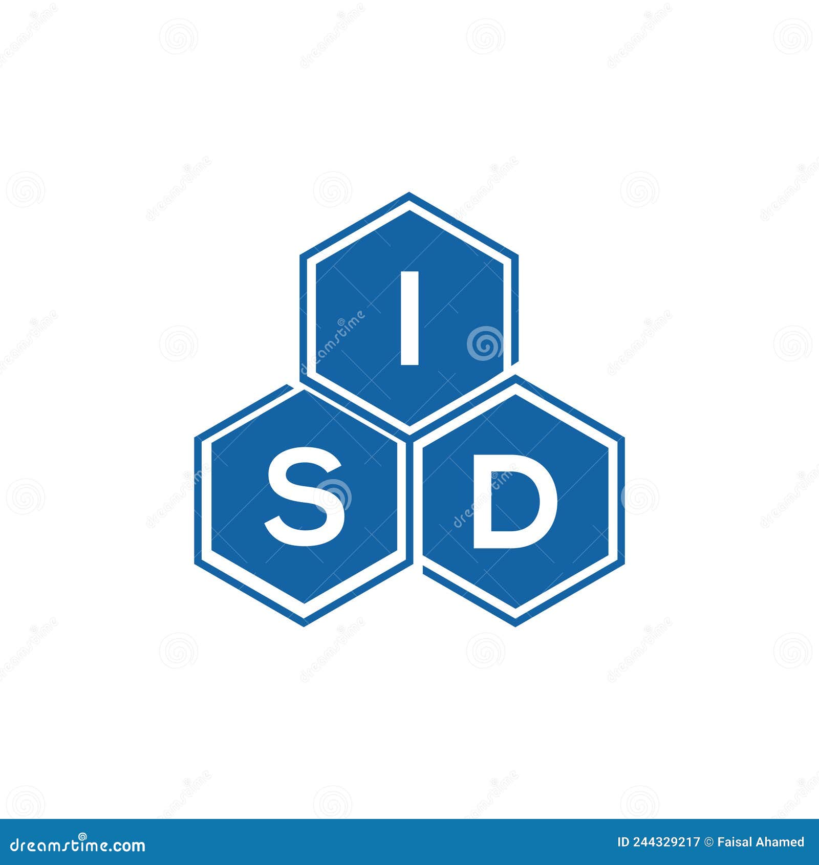 ISD Letter Logo Design on White Background.ISD Creative Initials Letter ...