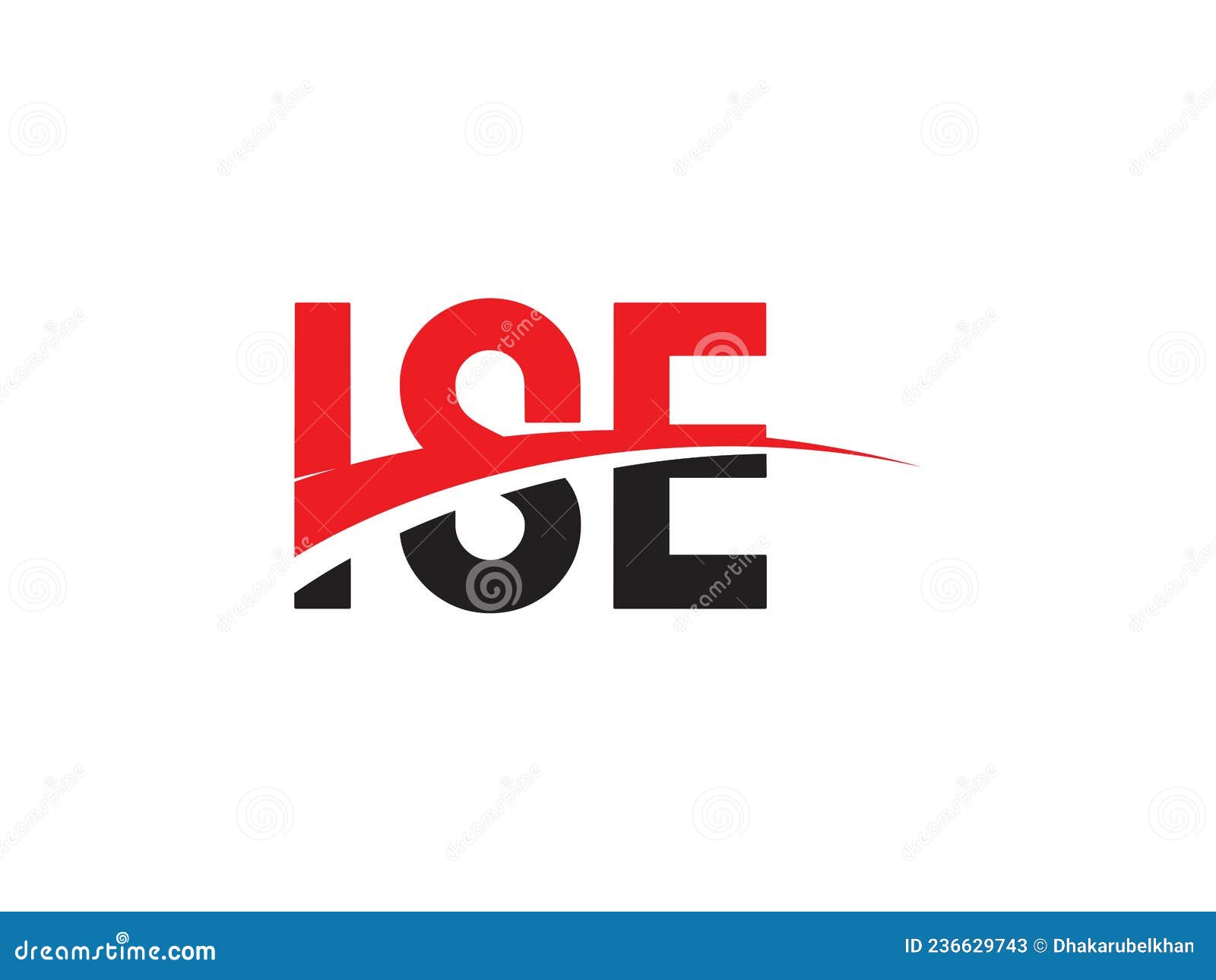 ISE Letter Initial Logo Design Vector Illustration | CartoonDealer.com ...