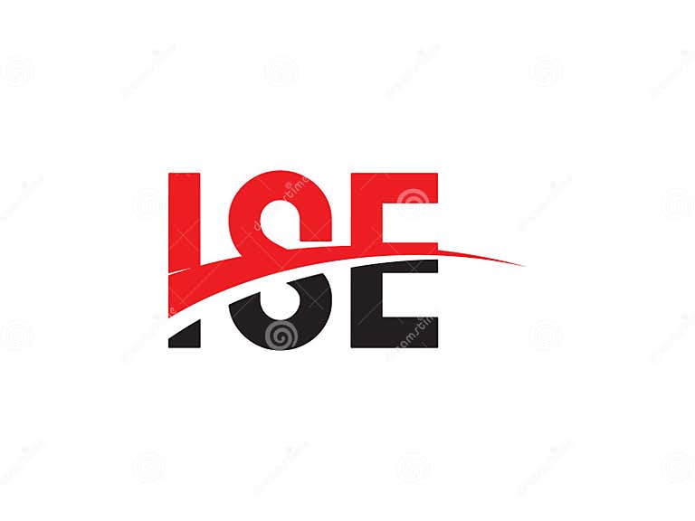 ISE Letter Initial Logo Design Vector Illustration Stock Vector ...