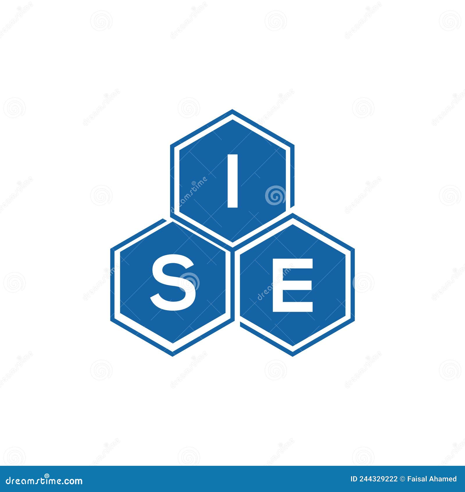 ISE Letter Logo Design On White Background.ISE Creative Initials Letter ...