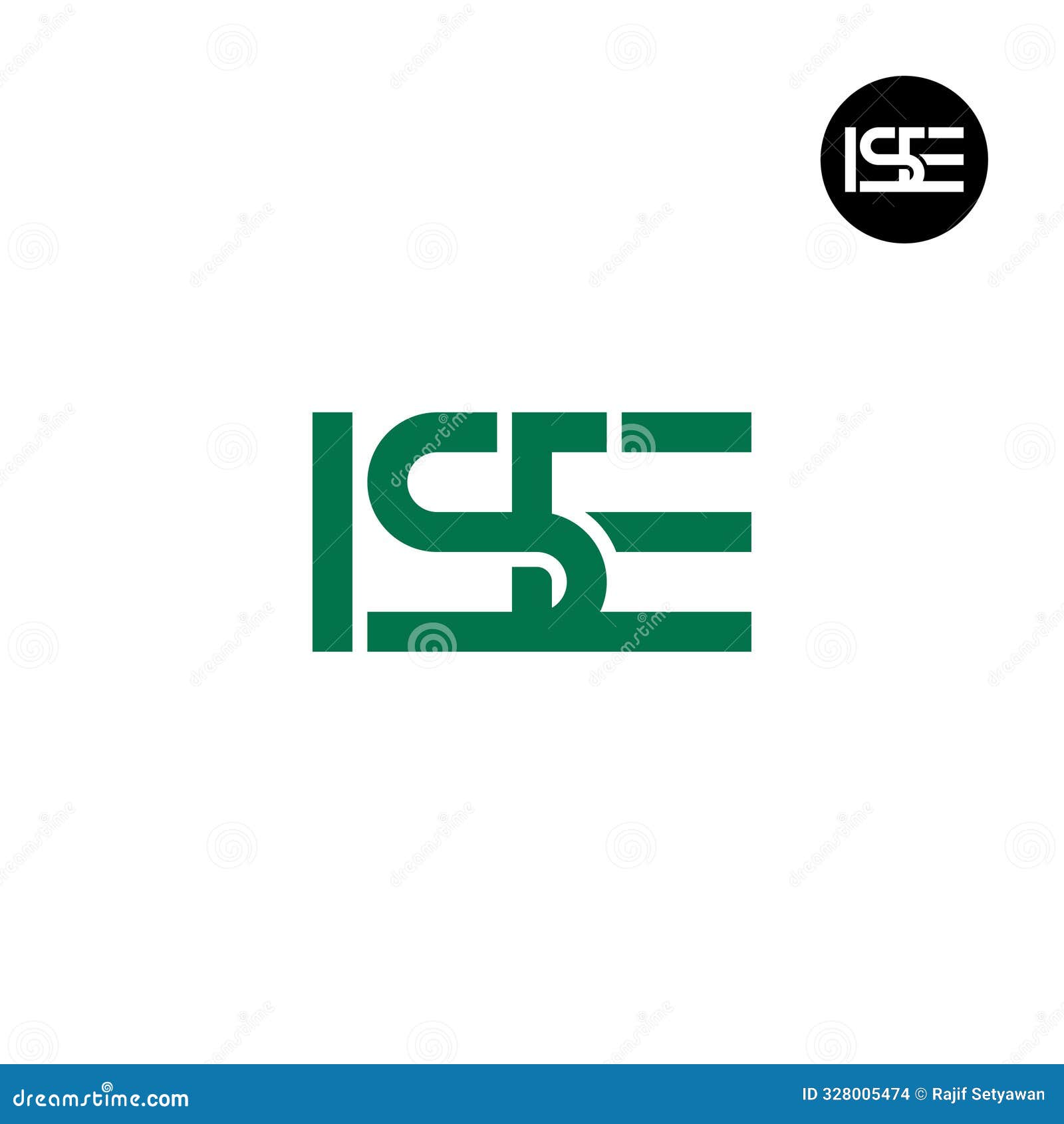 ISE Logo Letter Monogram Design Stock Vector - Illustration of modern ...