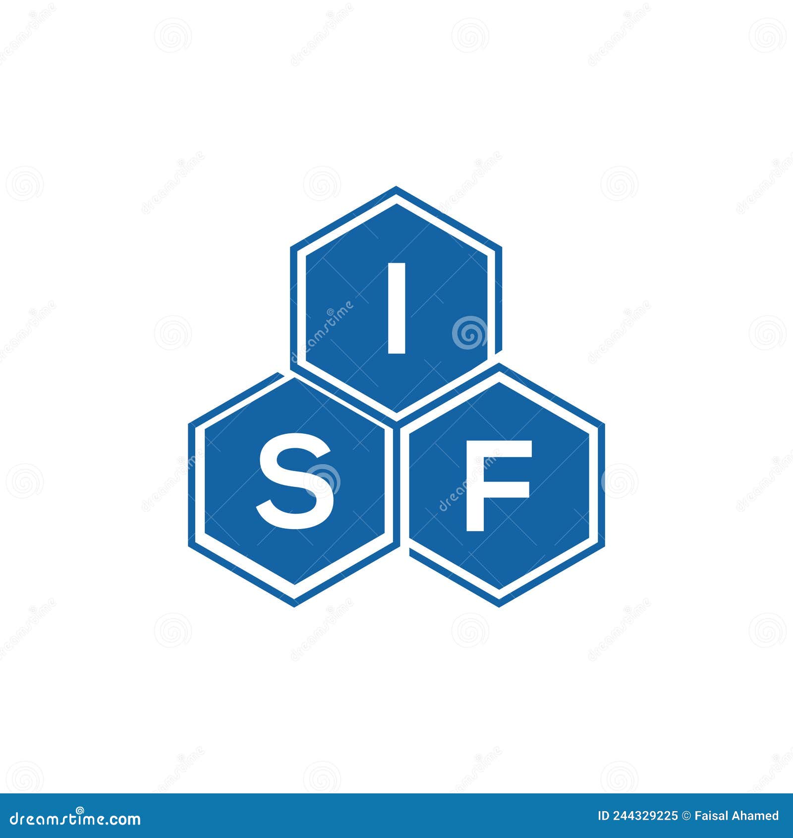 ISF Letter Logo Design On White Background.ISF Creative Initials Letter ...