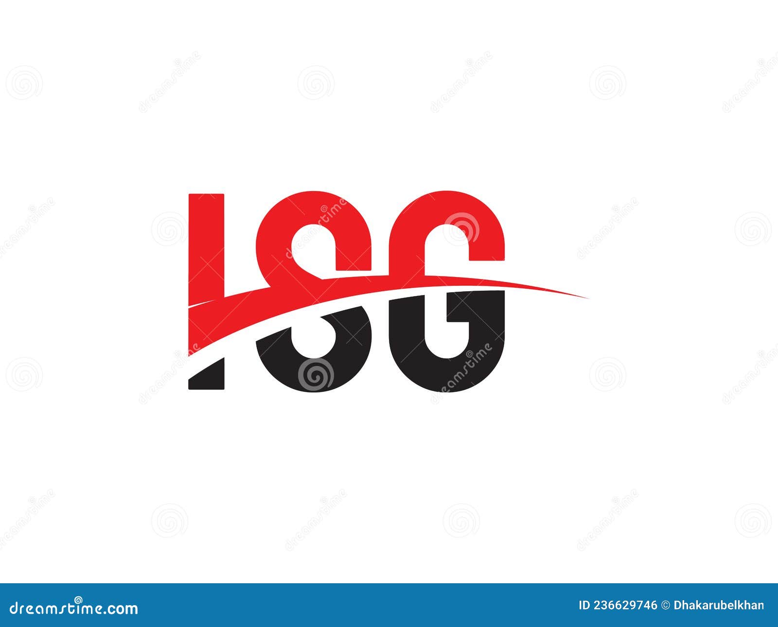 ISG Letter Initial Logo Design Vector Illustration Stock Vector ...