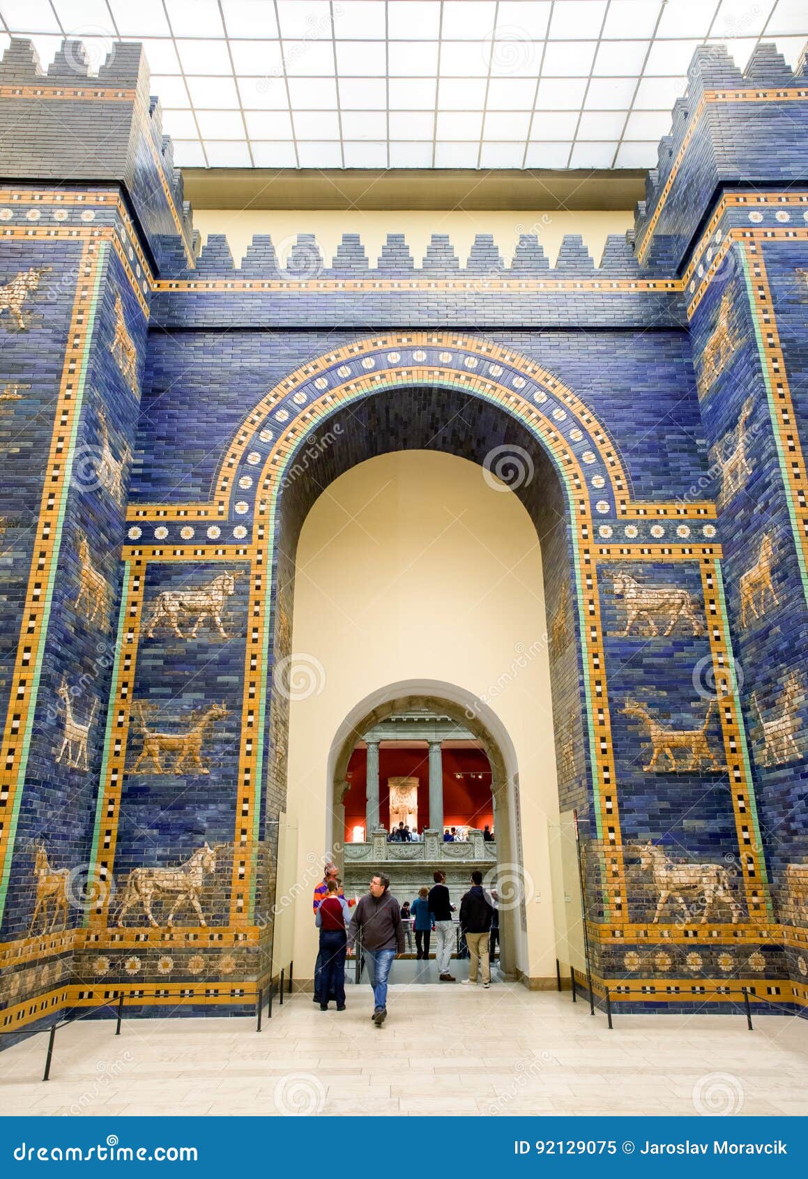Ishtar Gate from Babylon in Pergamon Museum, Berlin - Germany Editorial ...