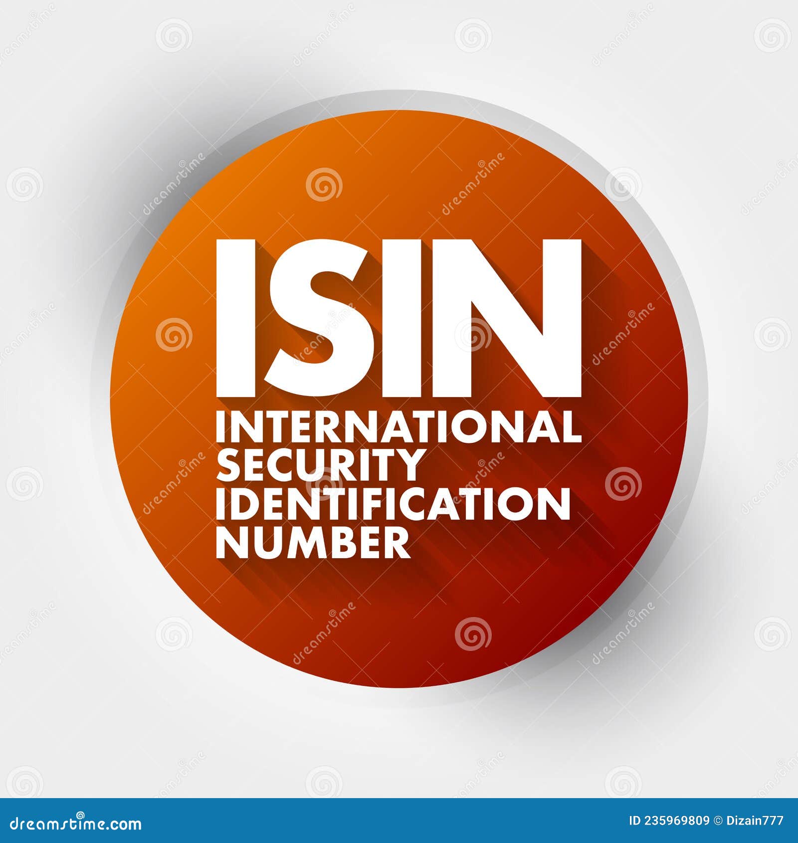 ISIN, International Security Identification Number. Concept With ...