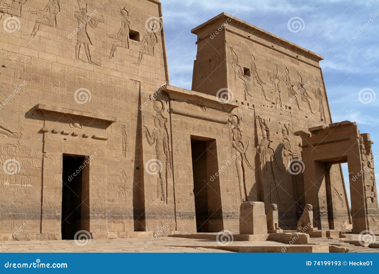 Isis Temple of Philae in Egypt Stock Image - Image of africa, philae ...