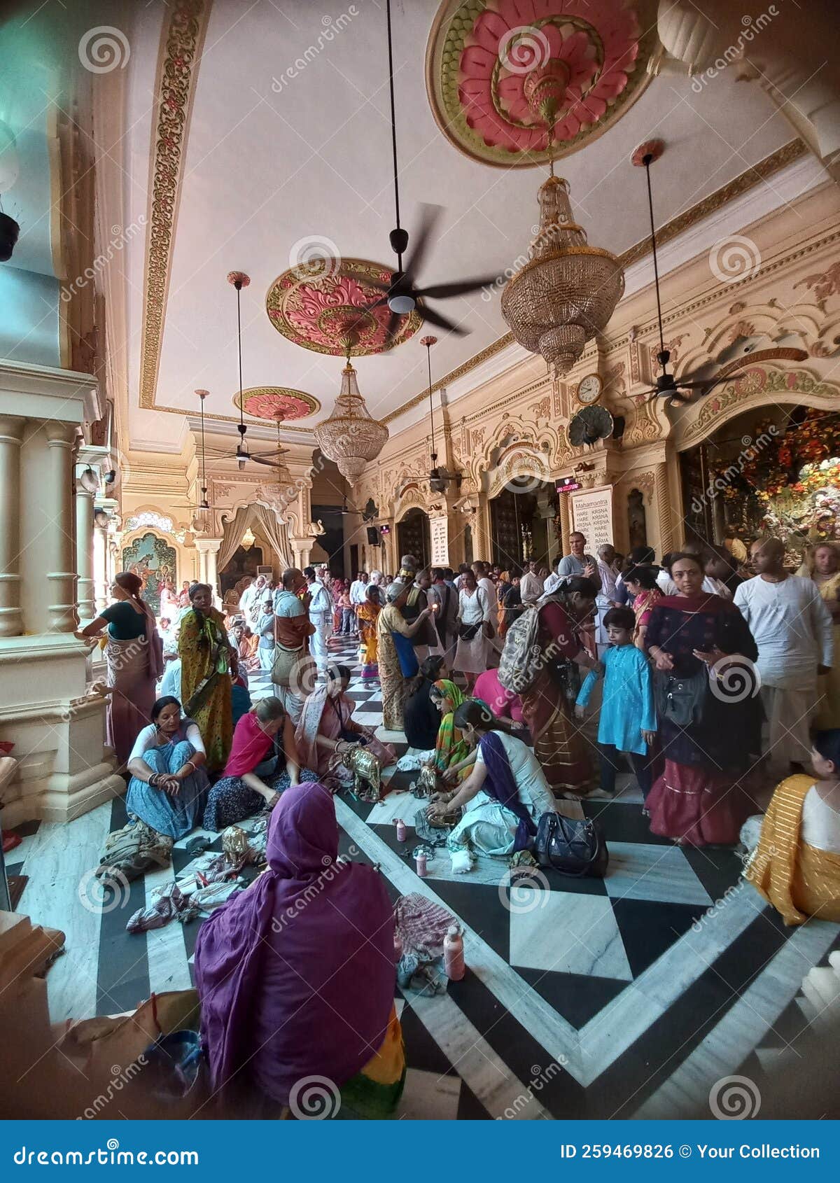 Iskcon Temple vrindavan editorial photo. Image of vrindavan - 259469826