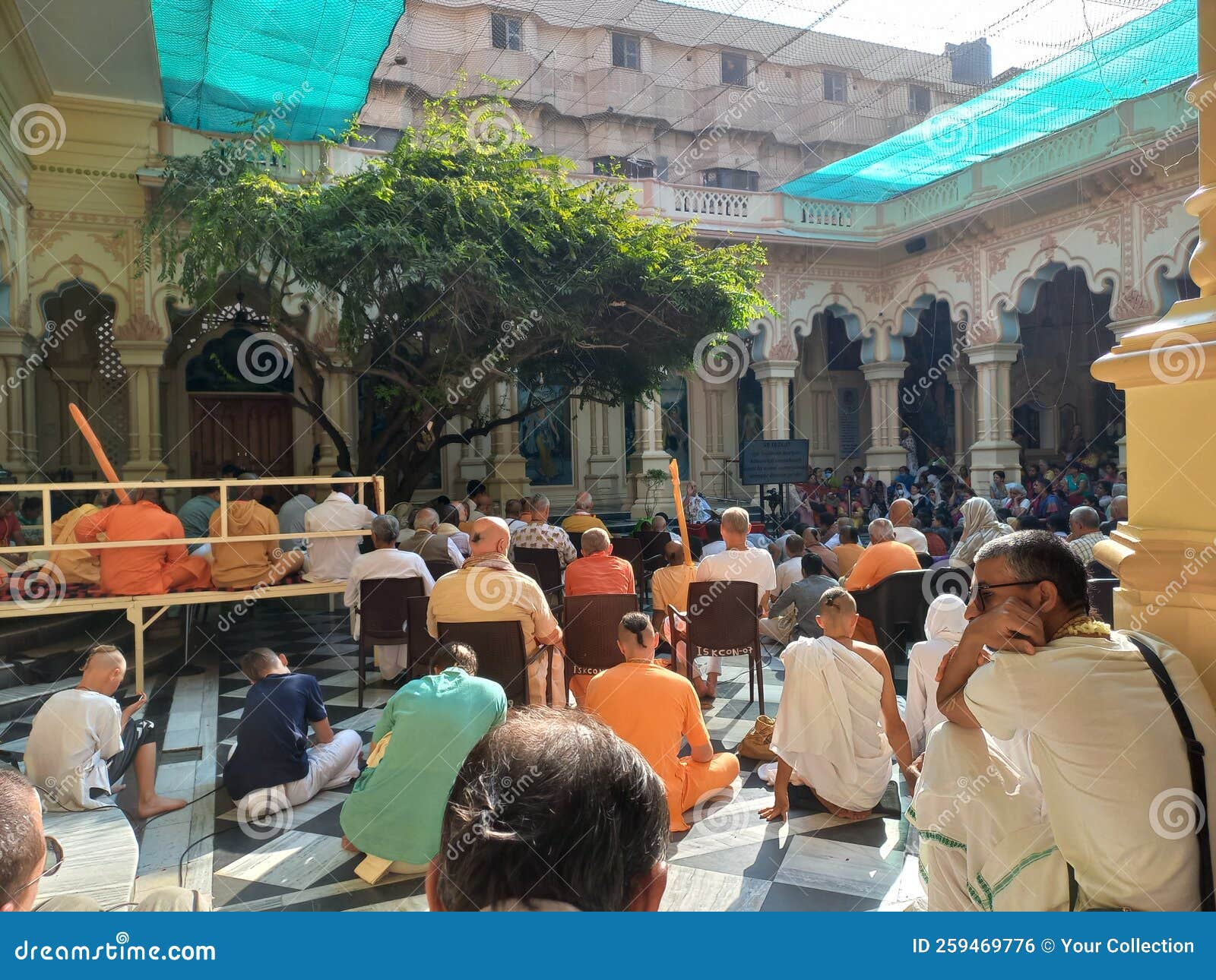 Iskcon Temple vrindavan editorial photo. Image of temples - 259469776