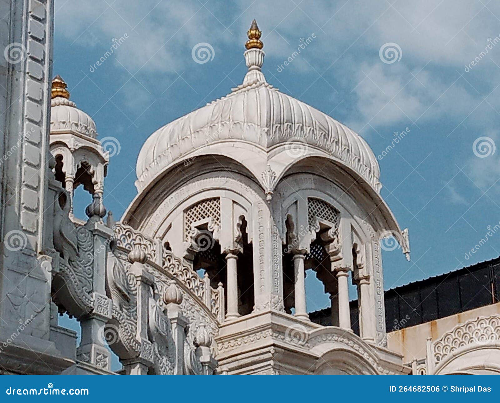 ISKCON TEMPLE VRINDAVAN MANDIR SKY VIEW Stock Photo - Image of ...