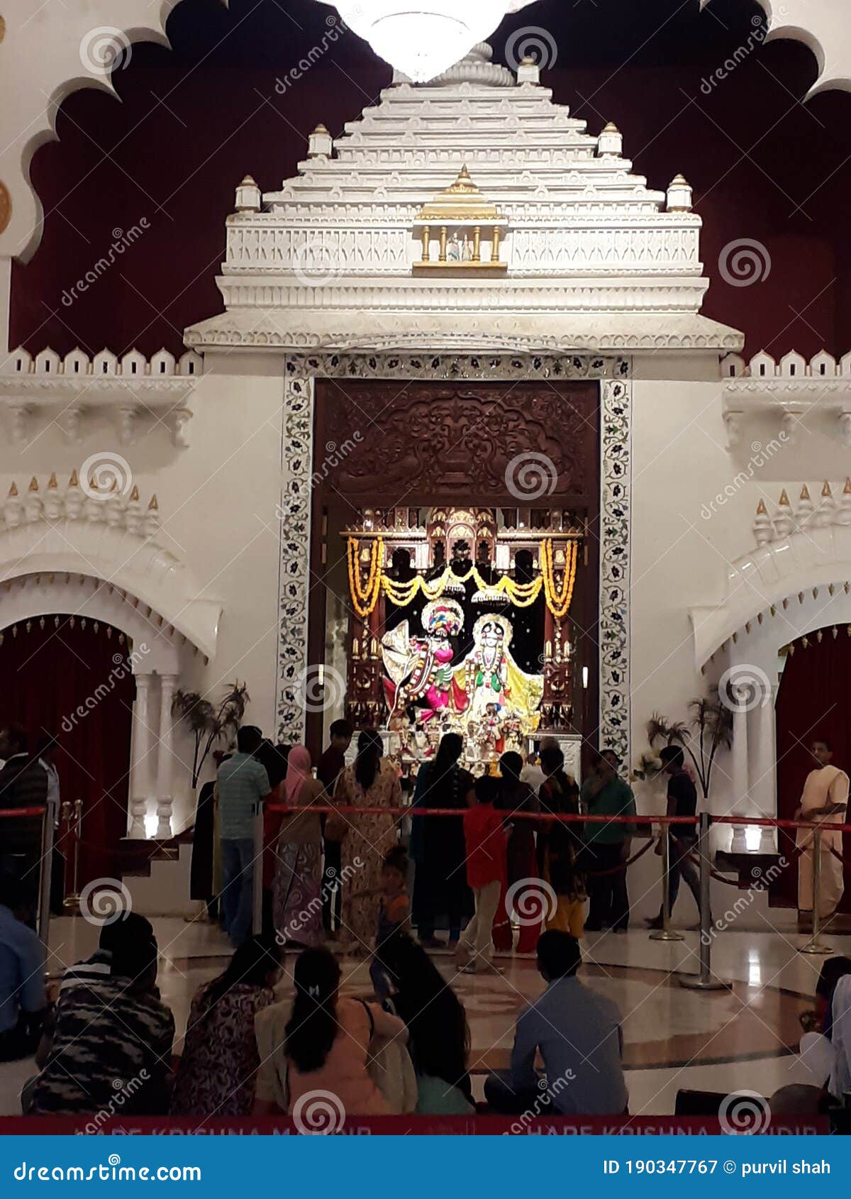 Iskon temple editorial photography. Image of place, historic - 190347767