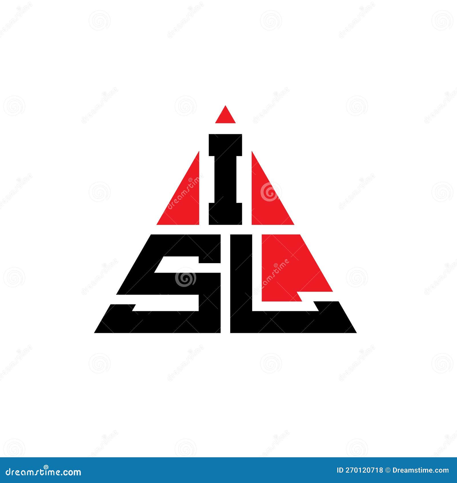 ISL Triangle Letter Logo Design with Triangle Shape. ISL Triangle Logo ...