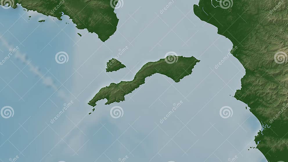 Isla Cebaco. Panama. Physical Stock Illustration - Illustration of land ...