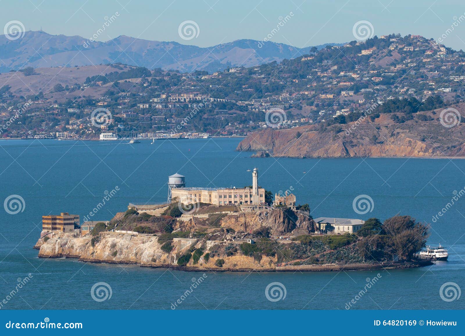 Isla de Alcatraz imagen de archivo. Imagen de alcatraz - 64820169