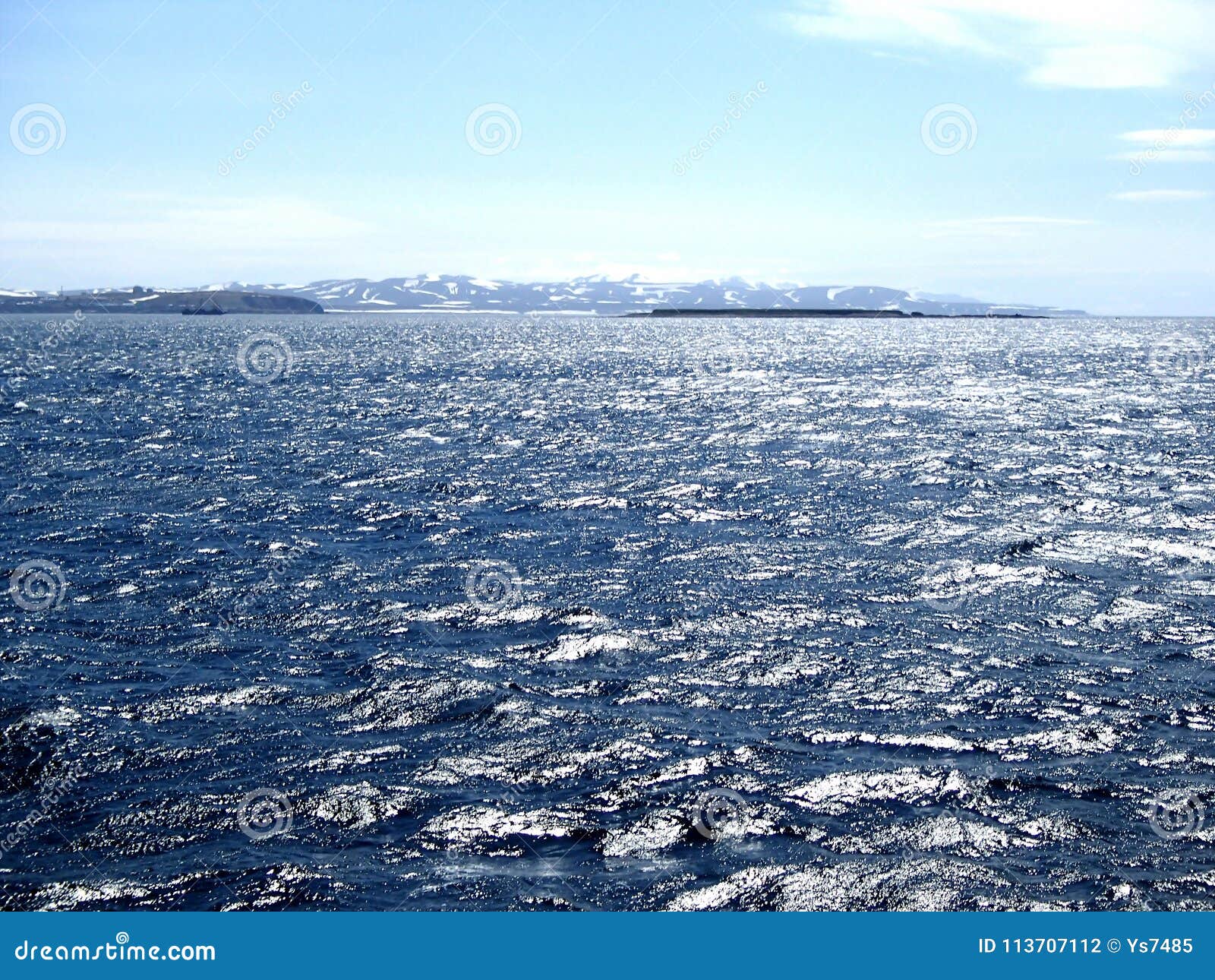 Isla De Bering El Mar De Bering, Comandante Islands Foto de archivo ...