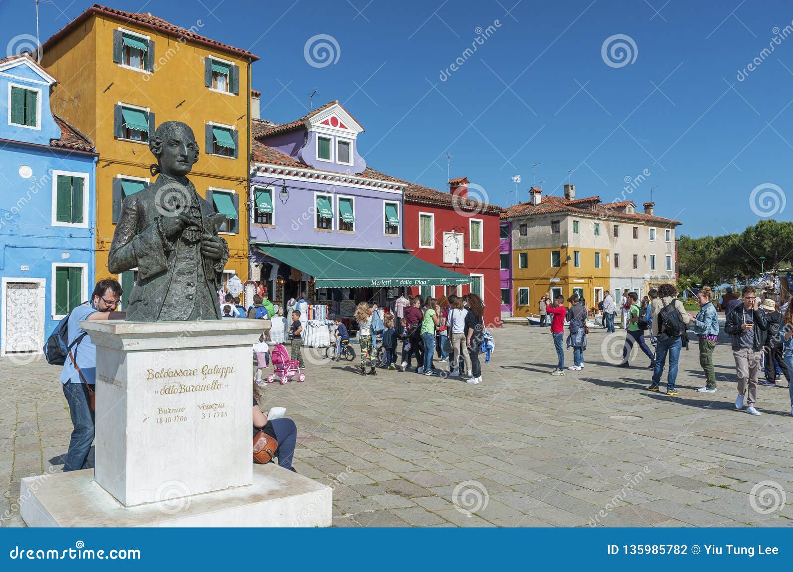 Isla De Burano De Venecia, Italia Fotografía editorial - Imagen de ...