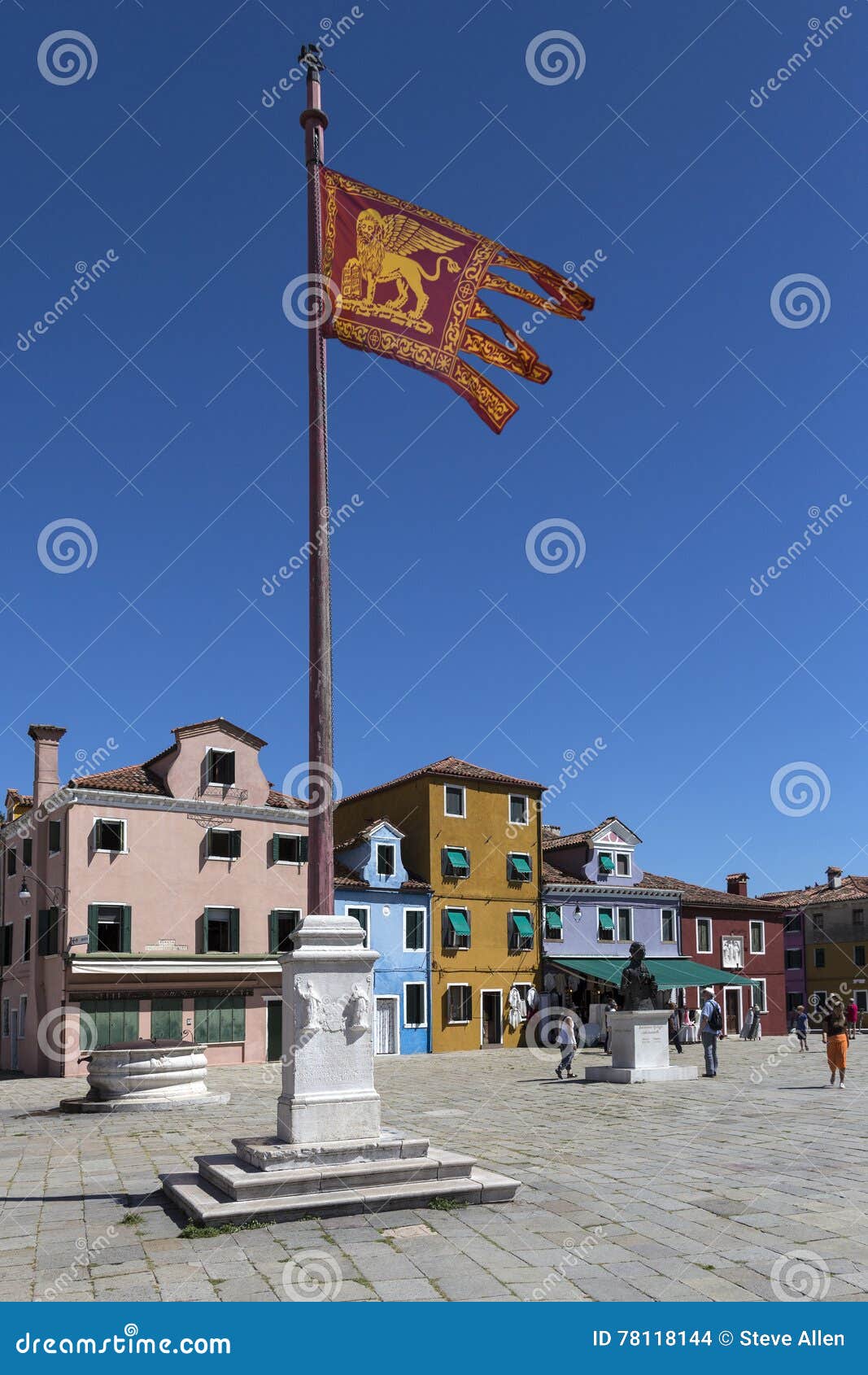 Isla De Burano - Venecia - Italia Imagen de archivo editorial - Imagen ...