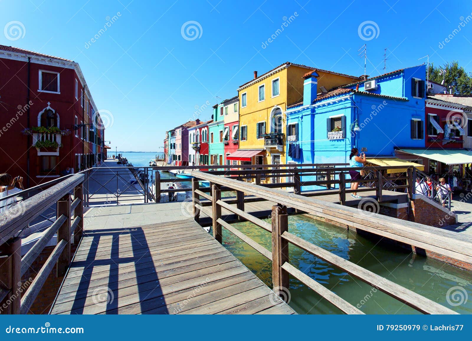 Isla De Burano, Venecia, Italia Imagen de archivo editorial - Imagen de ...