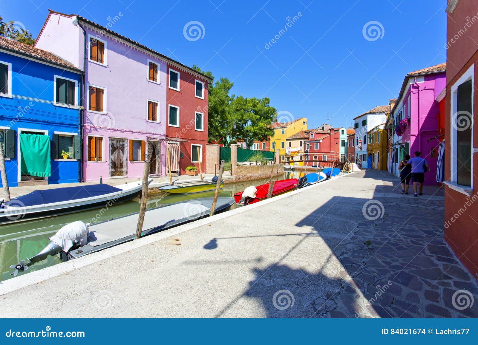 Isla De Burano, Venecia, Italia Imagen de archivo editorial - Imagen de ...