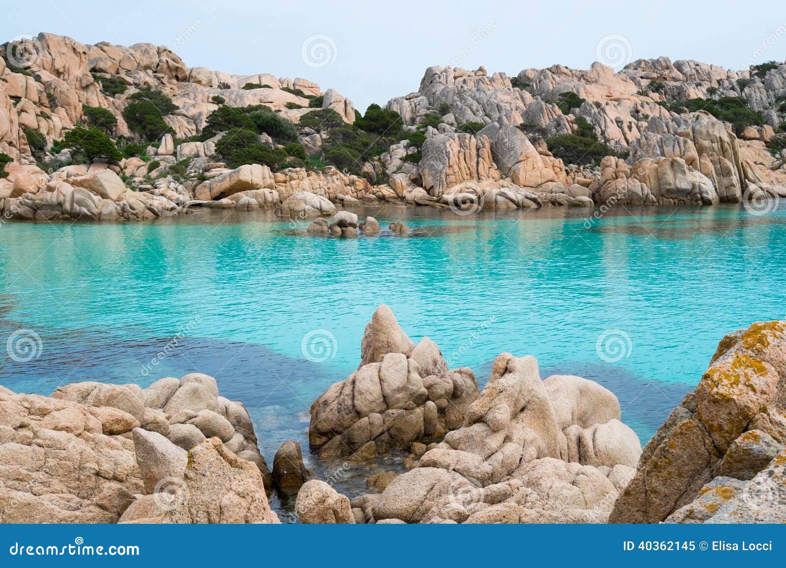 Isla De Caprera, Cerdeña, Italia Imagen de archivo - Imagen de paisaje ...