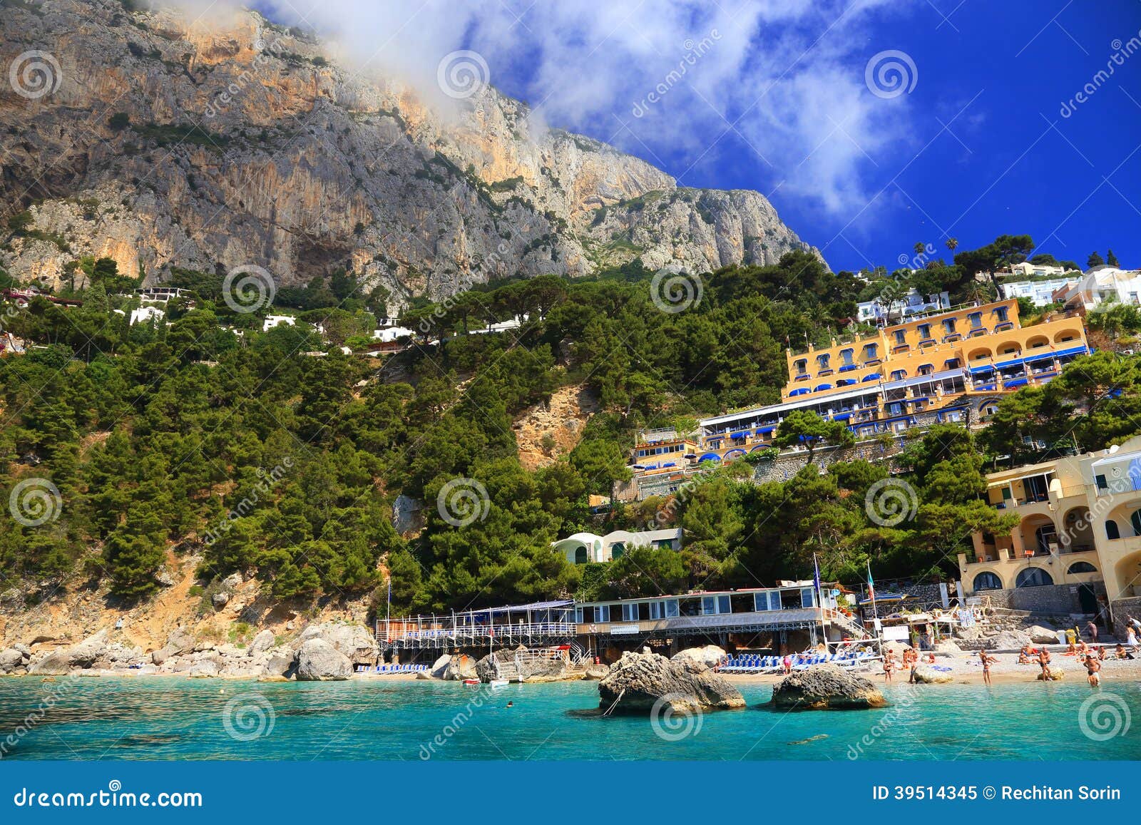 Isla De Capri, Italia, Europa Imagen de archivo - Imagen de playa, roca ...