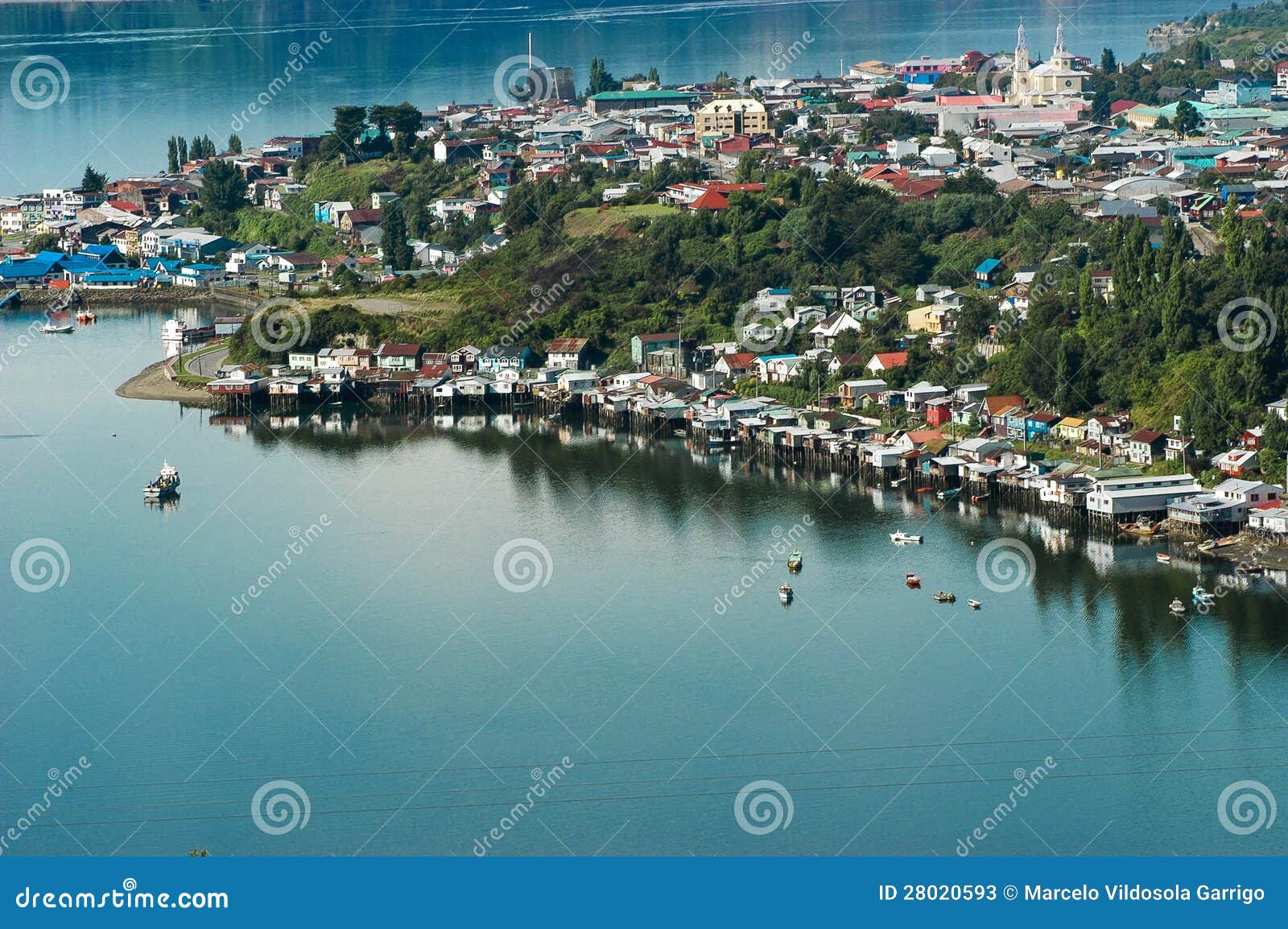 Isla De Chiloe, Chile Suramérica Imagen de archivo - Imagen de fiordo ...