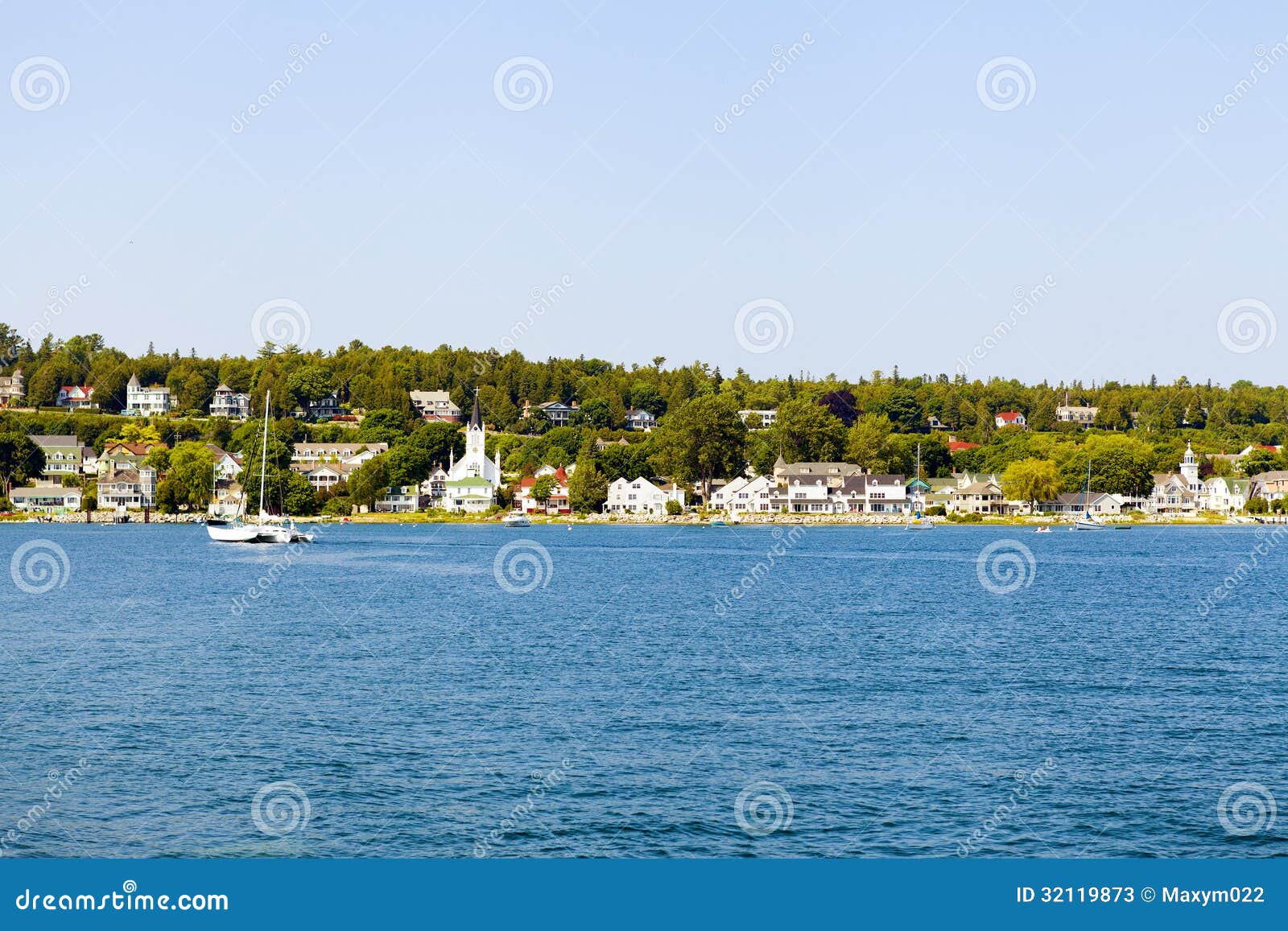 Isla de Mackinac imagen de archivo. Imagen de agua, isla - 32119873