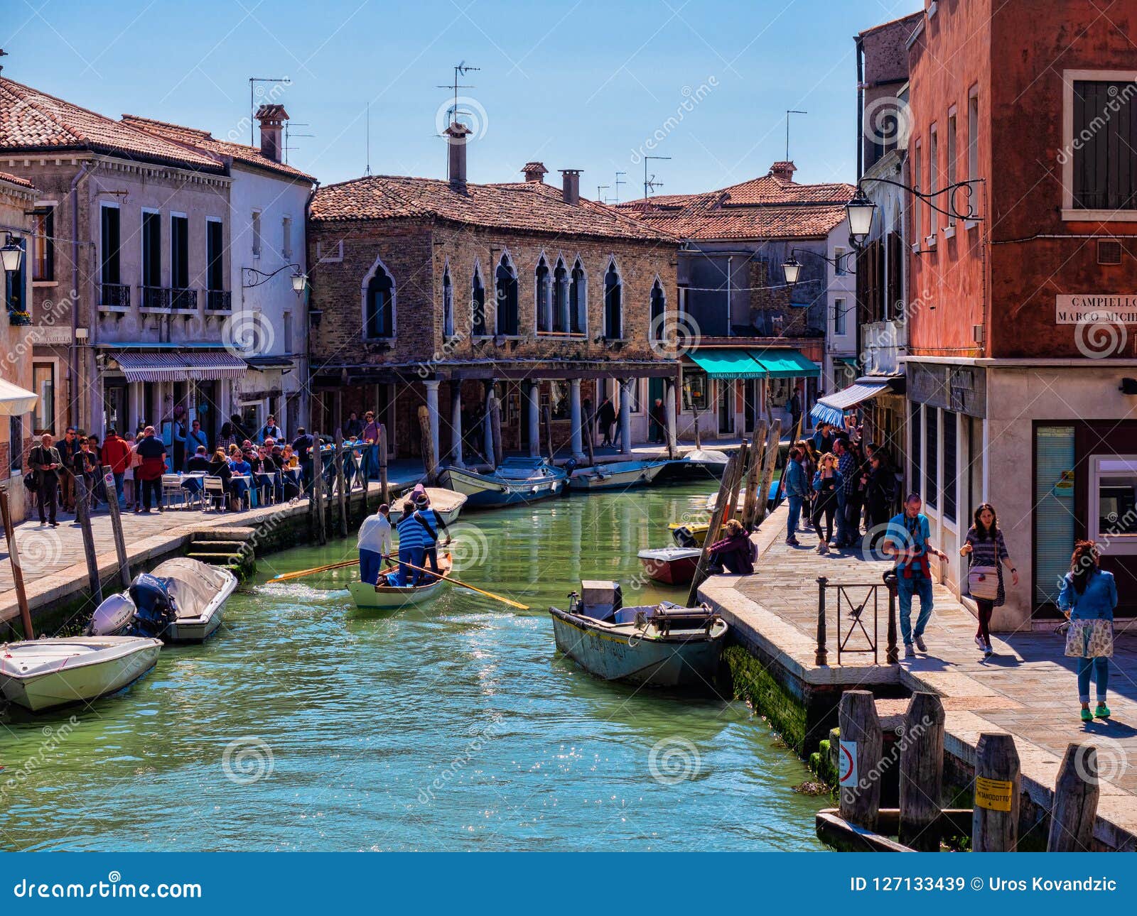ISLA De MURANO - ITALIA Abril De 2018 Imagen de archivo editorial ...