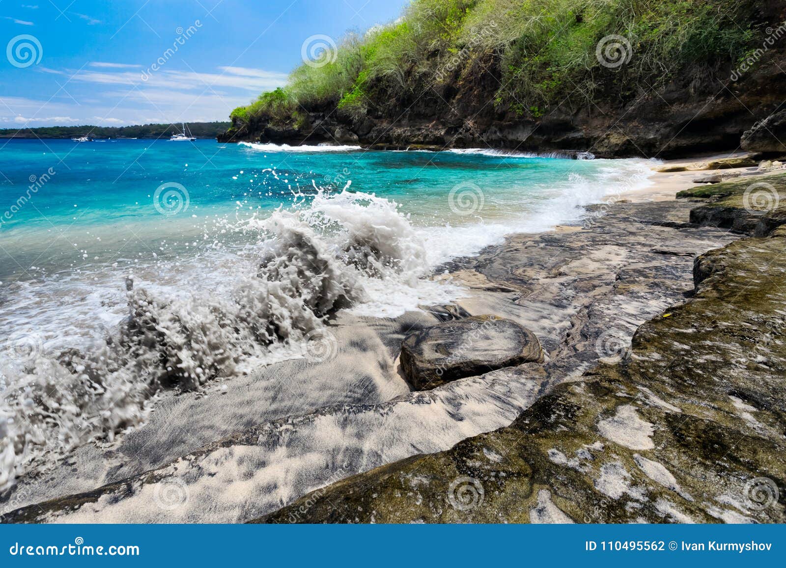 Isla De Nusa Penida Indonesia Foto de archivo - Imagen de orilla ...