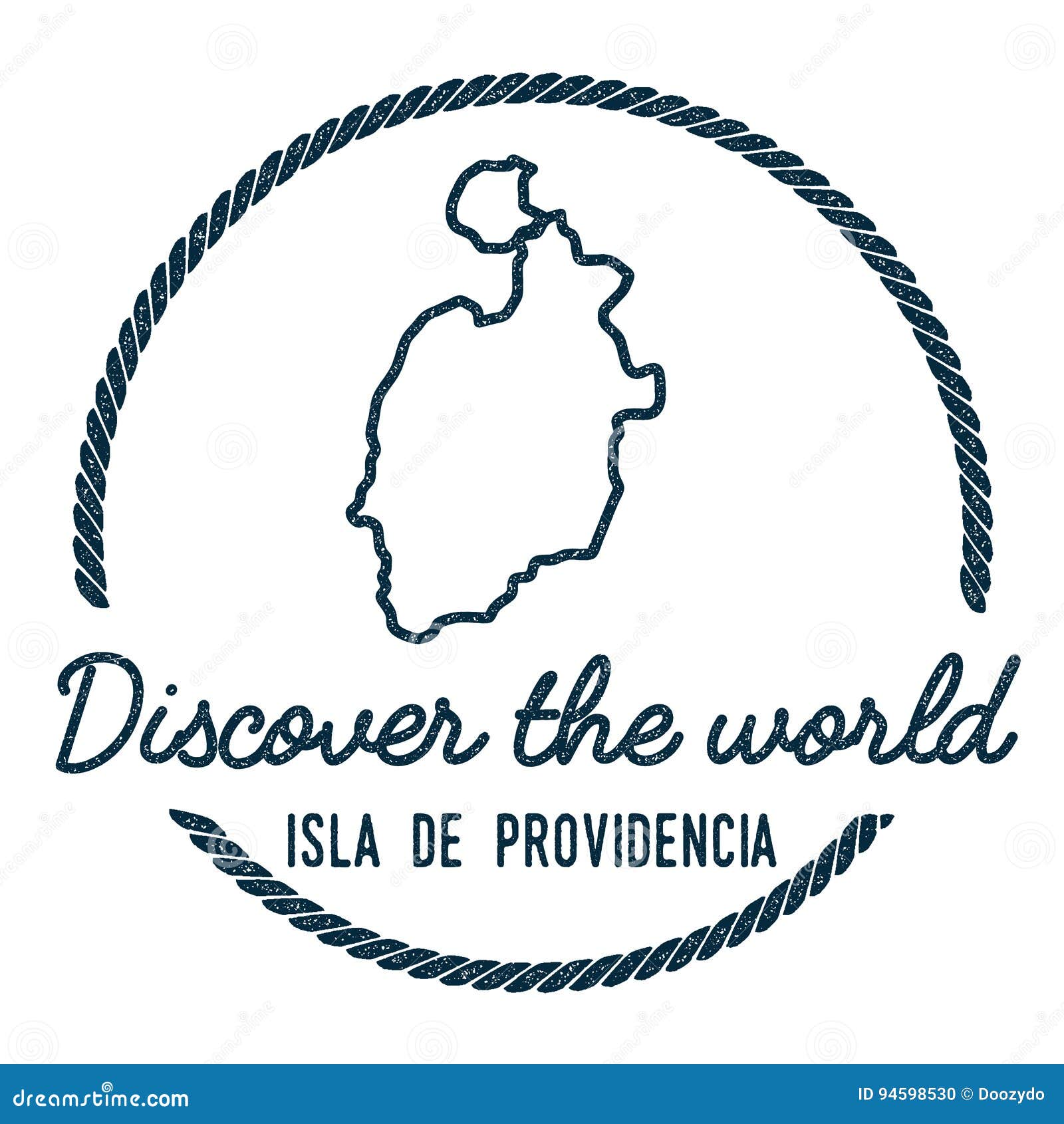 Isla De Providencia Map Outline Illustration de Vecteur - Illustration ...