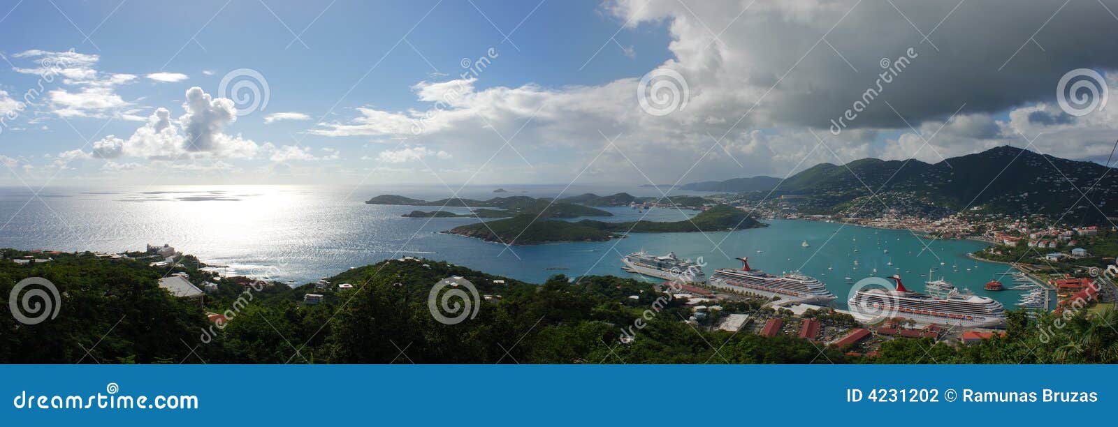 Isla de St.Thomas foto de archivo. Imagen de paisaje, industria - 4231202