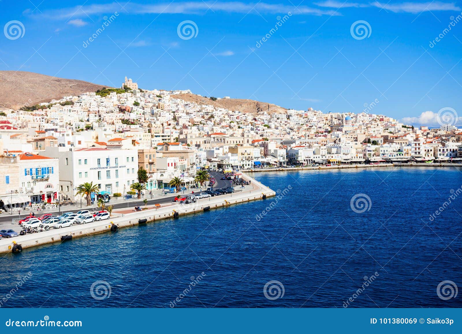 Isla de Syros en Grecia imagen de archivo editorial. Imagen de casa ...