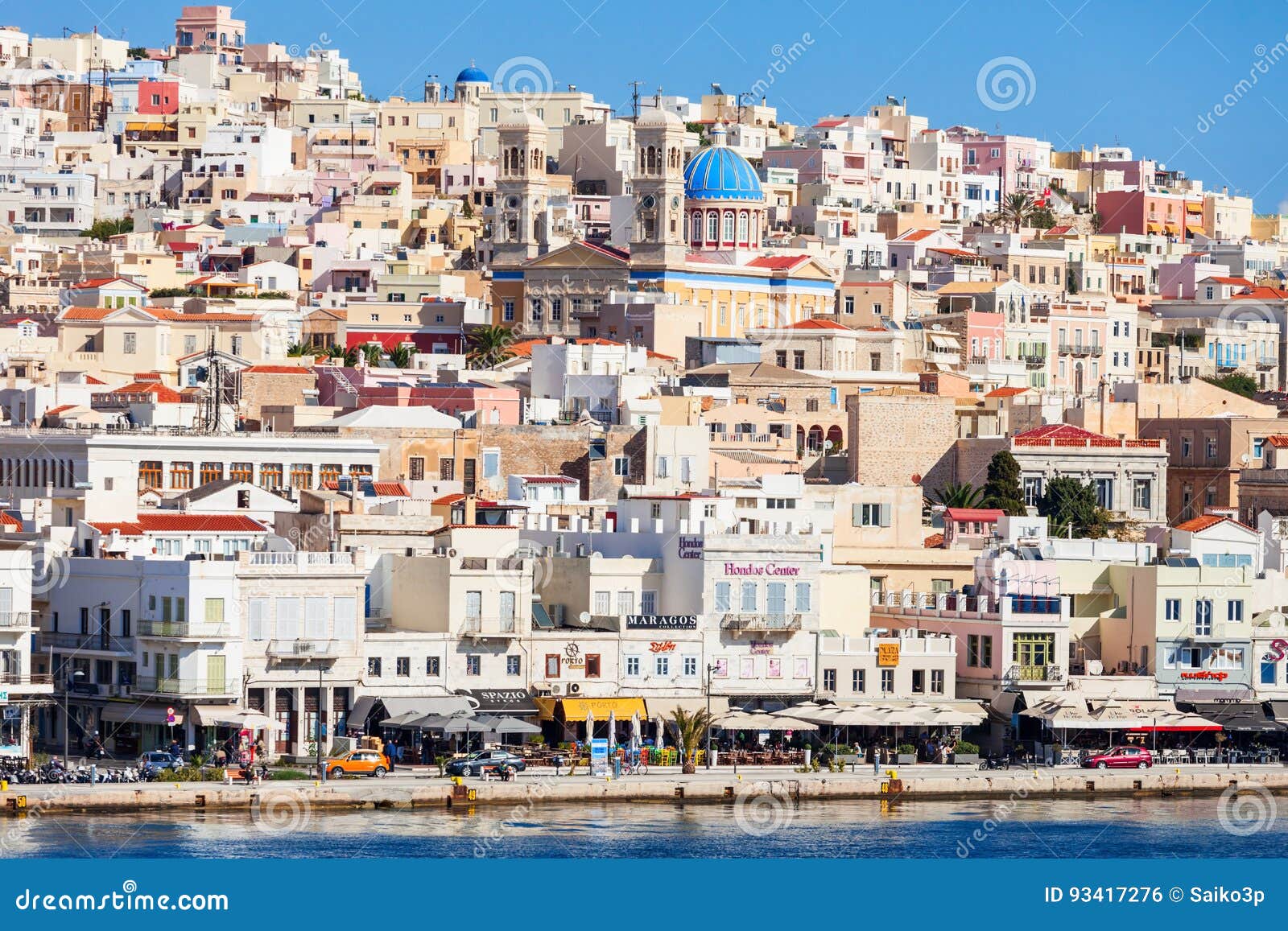 Isla de Syros en Grecia foto editorial. Imagen de grecia - 93417276