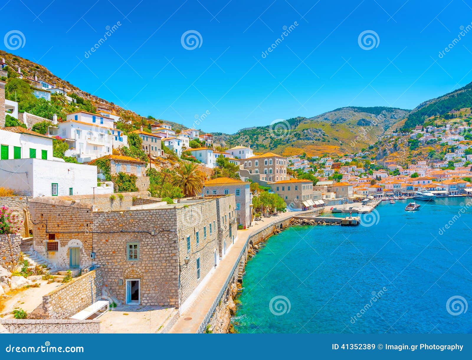 Isla del Hydra imagen de archivo. Imagen de casa, hermoso - 41352389