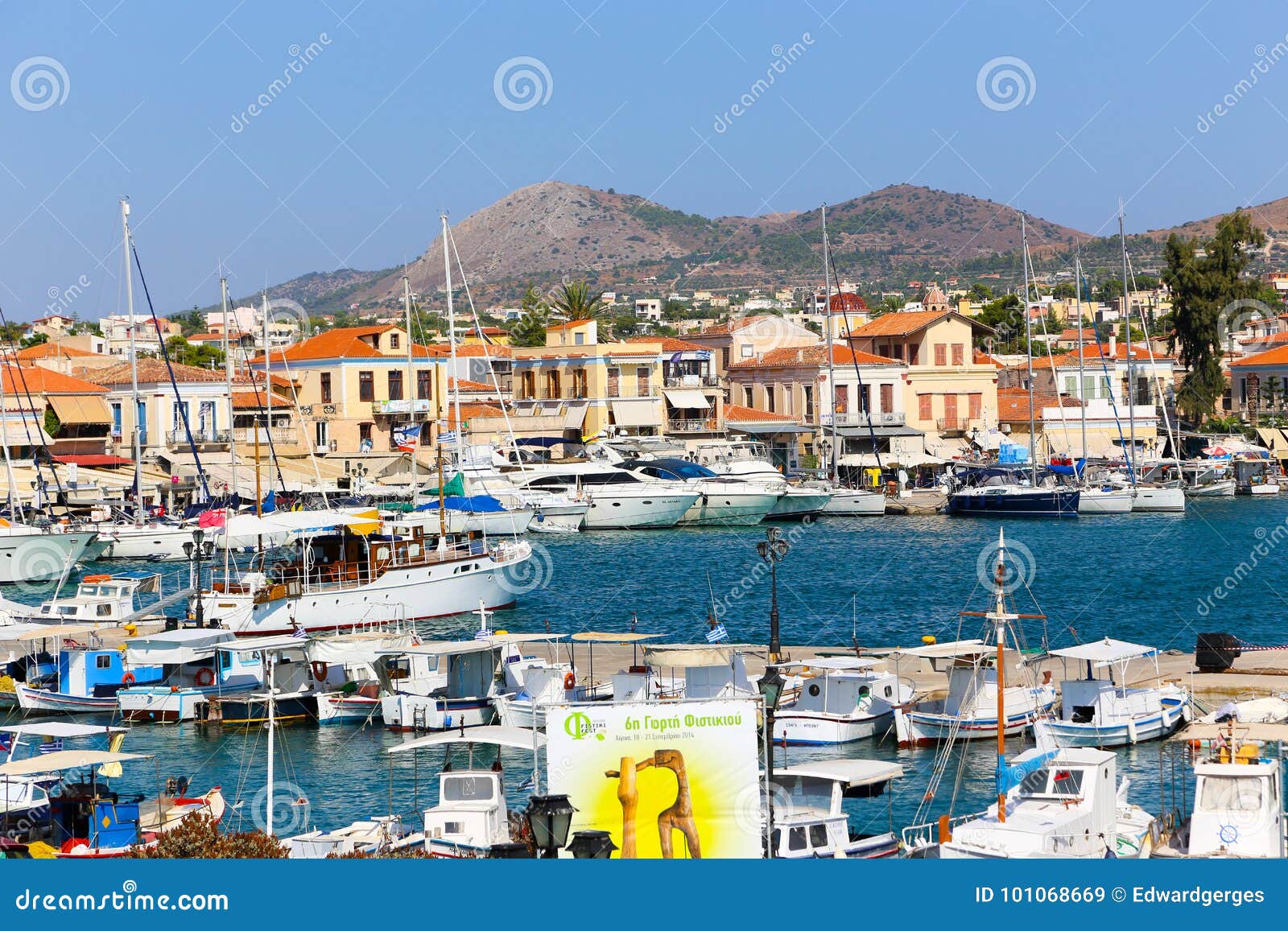 Isla del Hydra, Grecia imagen de archivo editorial. Imagen de paisaje ...
