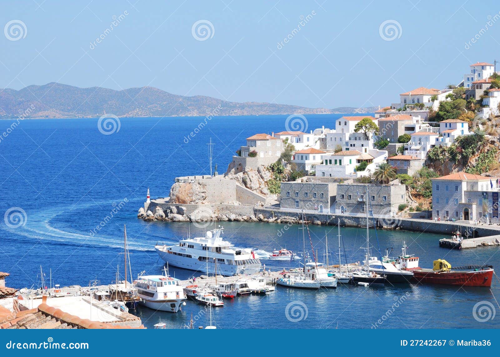Isla del Hydra, Grecia imagen de archivo. Imagen de vacaciones - 27242267
