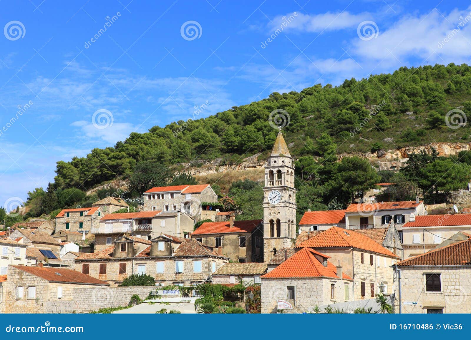 Isla del Vis (Croatia) foto de archivo. Imagen de azulejos - 16710486