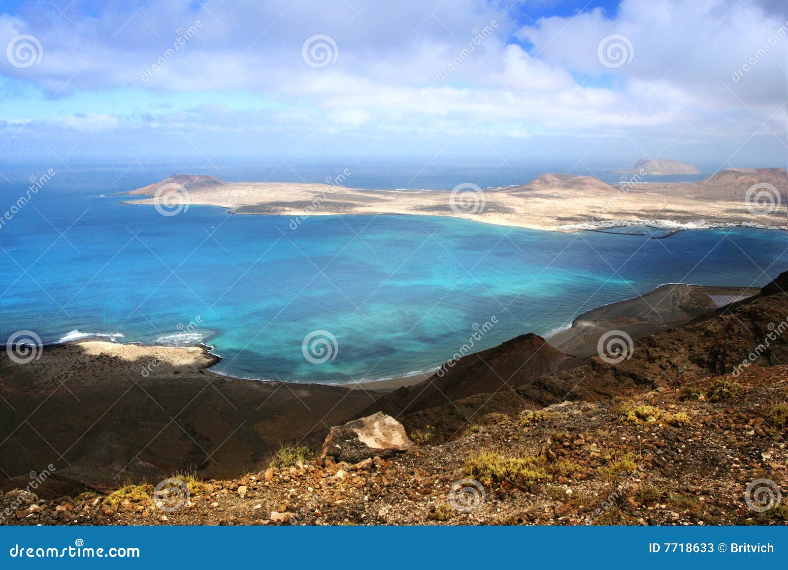 Isla Graciosa - Kanarische Insel Stockbild - Bild von strand, draussen ...