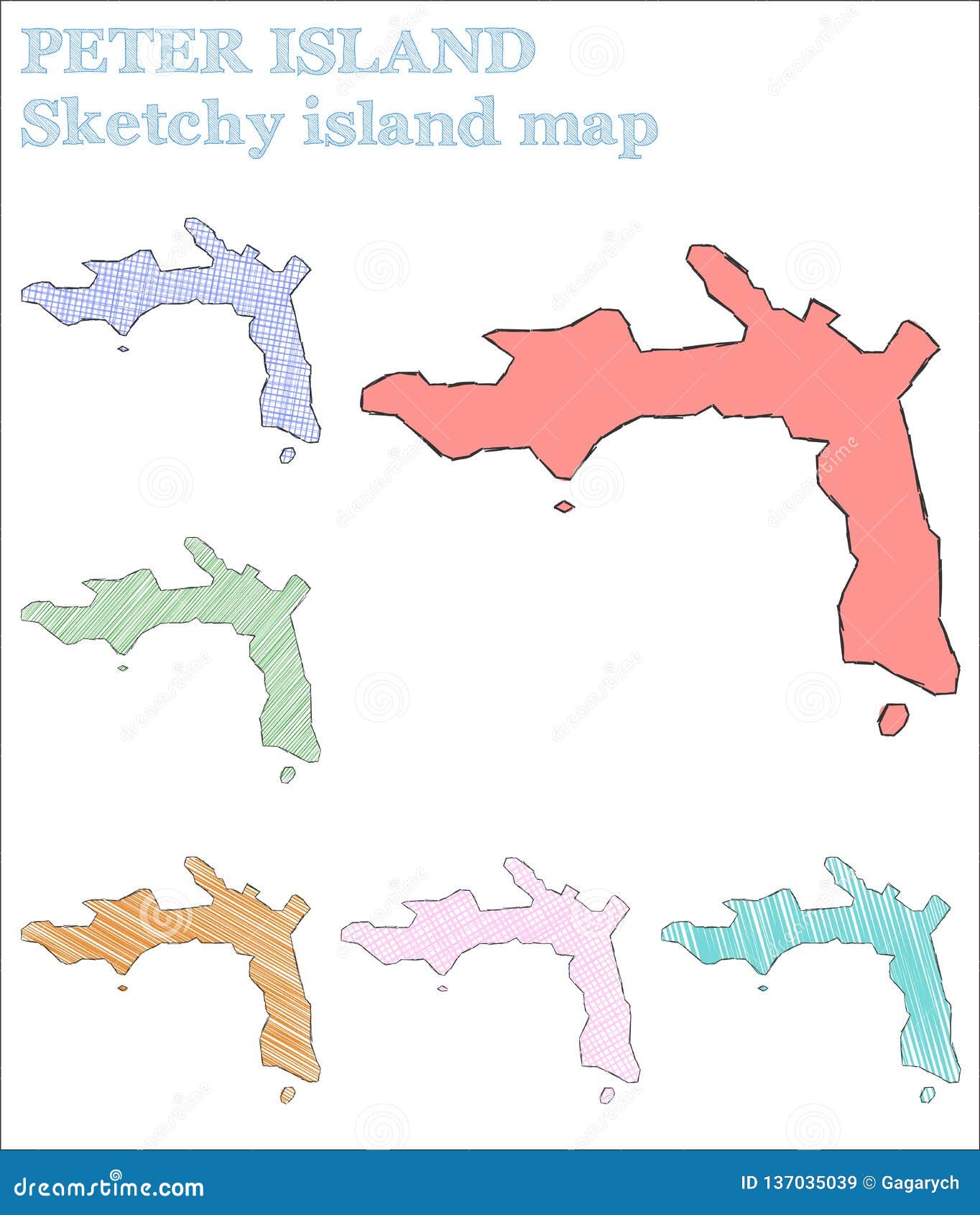 Isla Incompleta De Peter Island Ilustración del Vector - Ilustración de ...