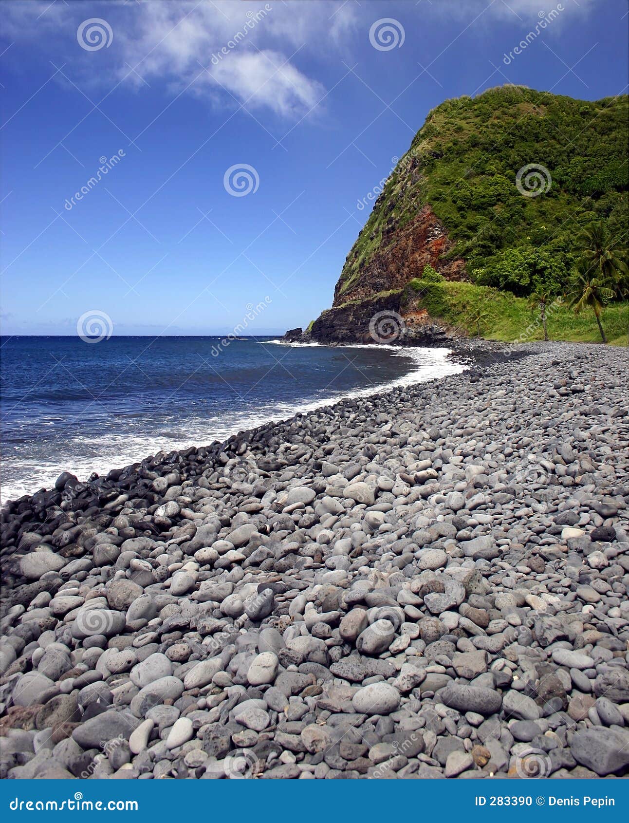 Isla Pebble Beach, Hawaii De Maui Foto de archivo - Imagen de horizonte ...