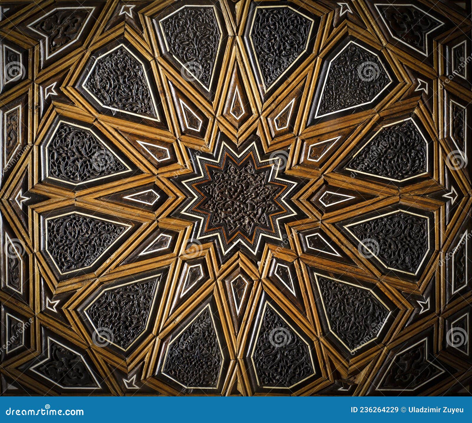 Islam Arab Pattern. Decorating Tile on the Wall Panel in Morocco Stock ...