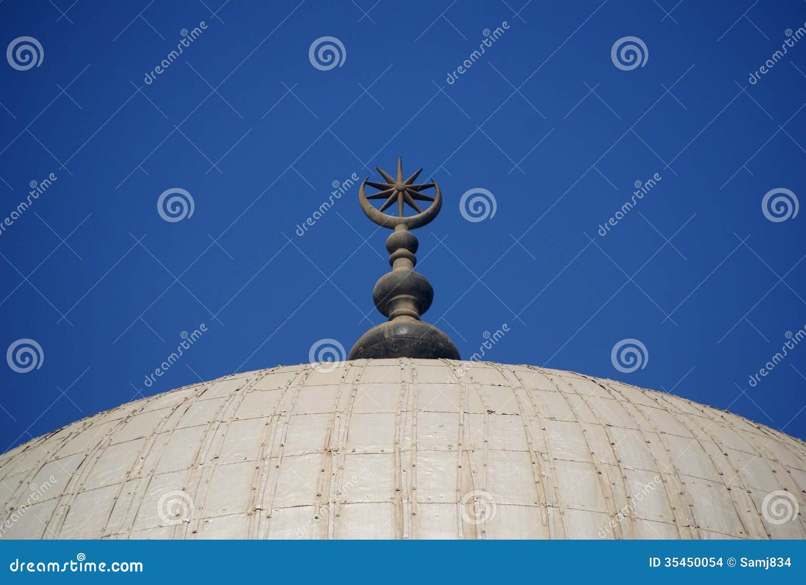 Islam-Halbmond stockfoto. Bild von mond, grenzstein, religion - 35450054