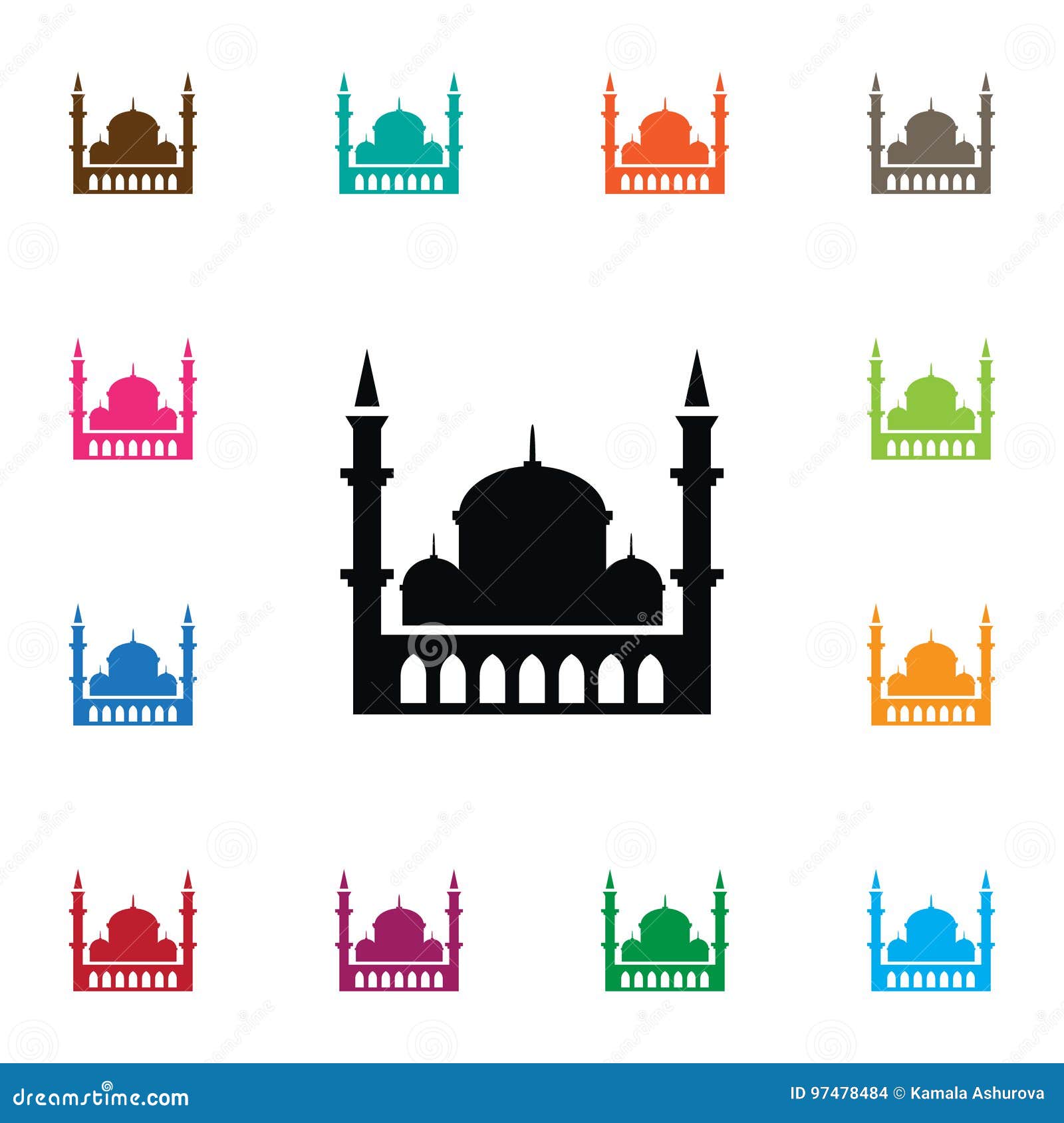 Islam Icon. Minaret Vector Element Can Be Used for Minaret, Mosque ...