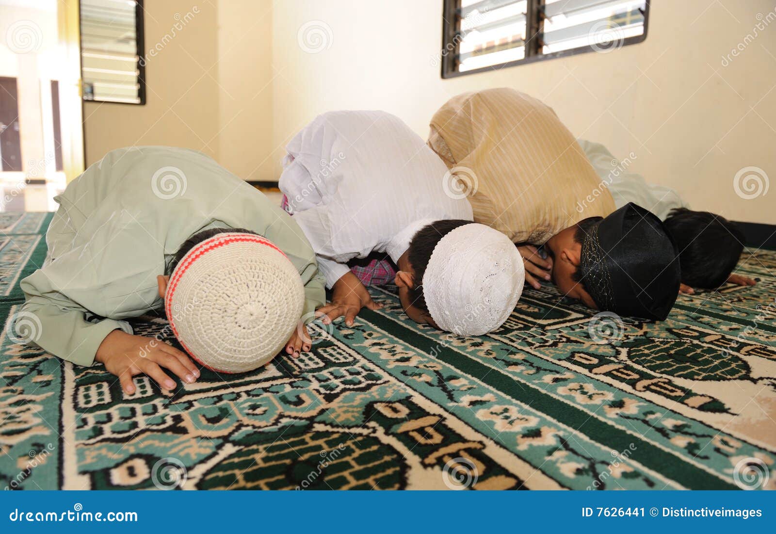 Islam Kids Praying stock image. Image of religious, prayer - 7626441
