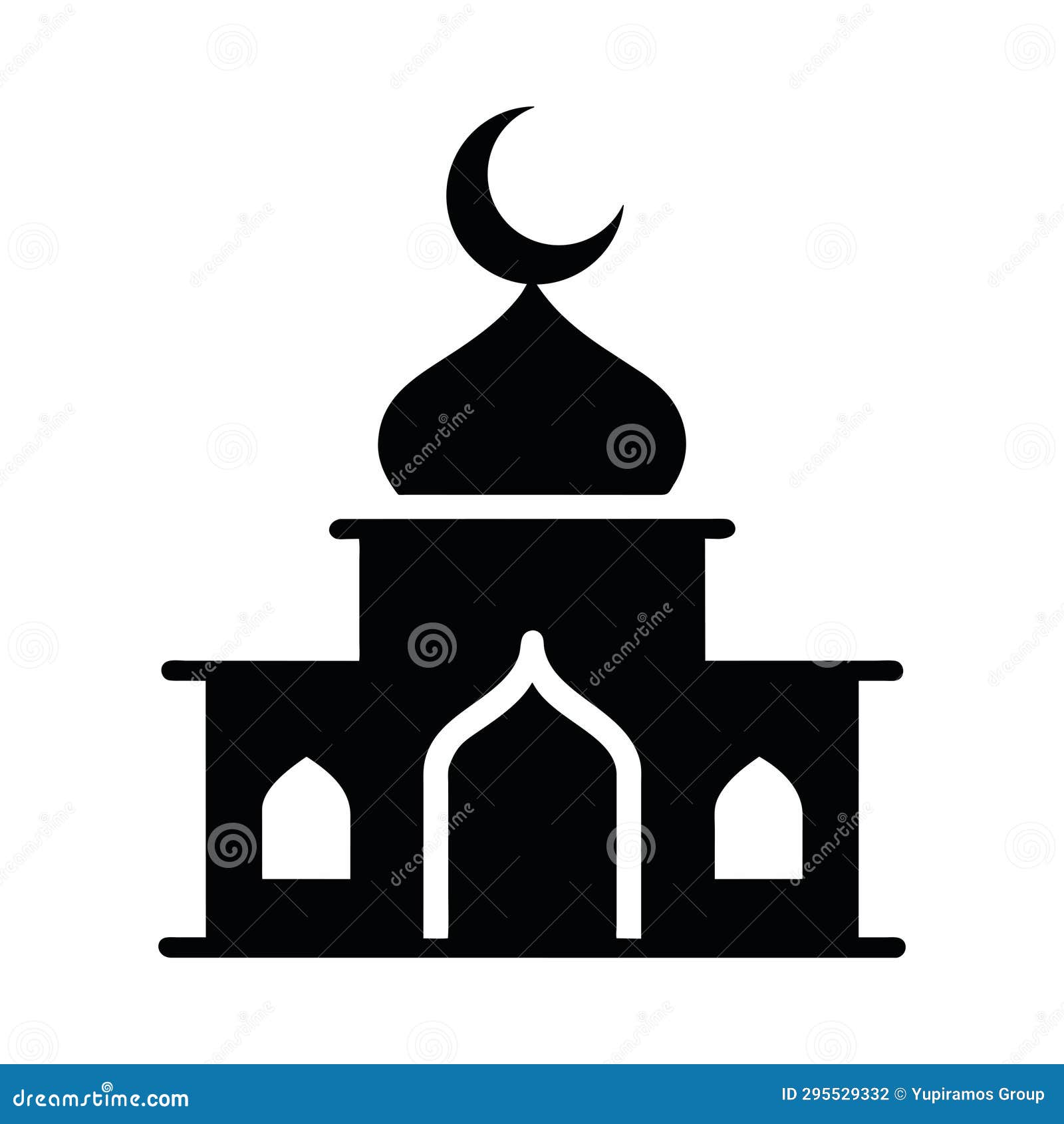 Islam Mosque Icon Illustration Stock Vector - Illustration of islam ...