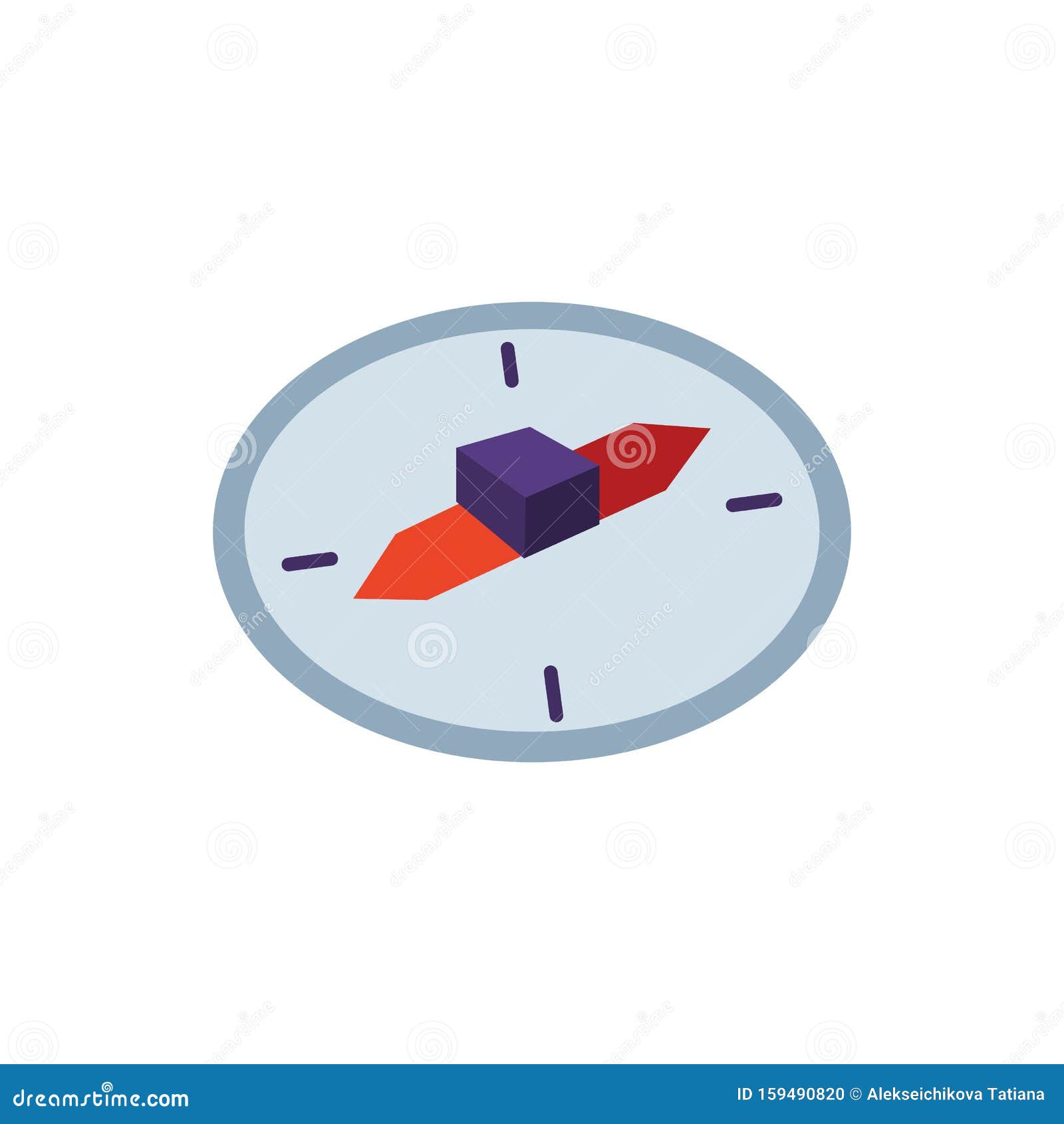 Islam, Qibla Compass Colored Flat Icon. Stock Vector - Illustration of ...