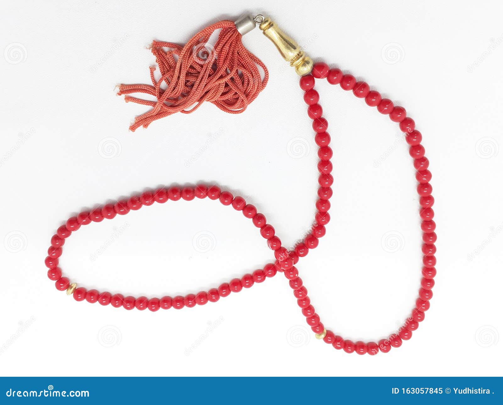 Islam Religious Praying Beads Rope in White Isolated Background 09 ...
