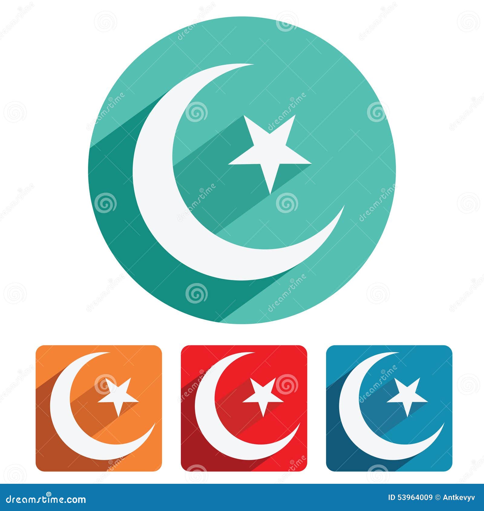 Islam Symbol Icon Flat Design Stock Vector - Illustration of symbol ... Islam Symbol Icon Flat Design Stock Vector - Illustration of symbol ...