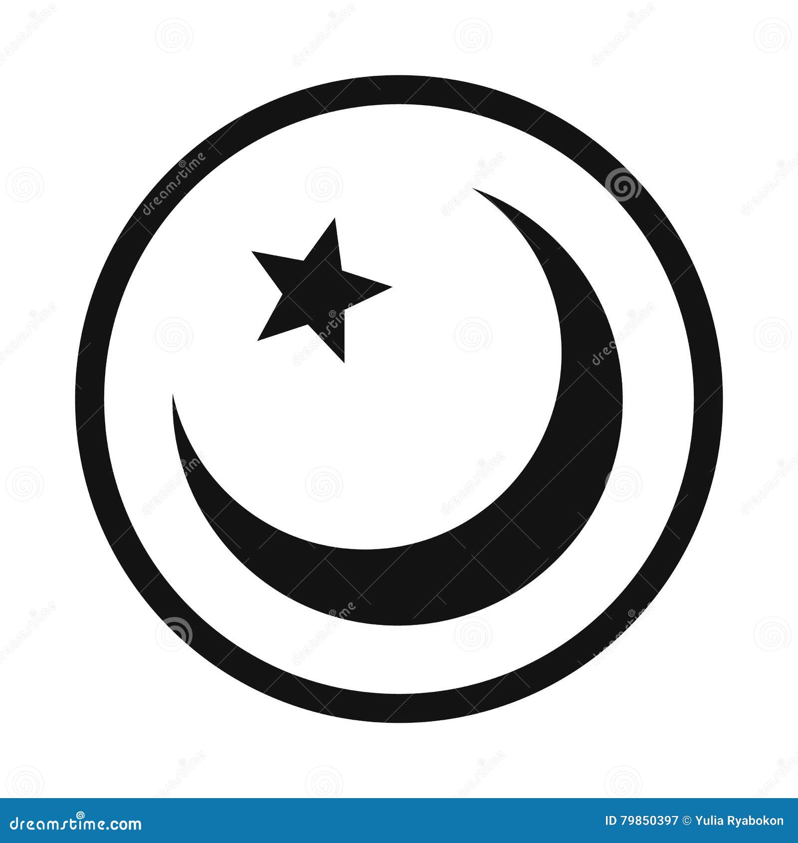 Islam Symbol Black