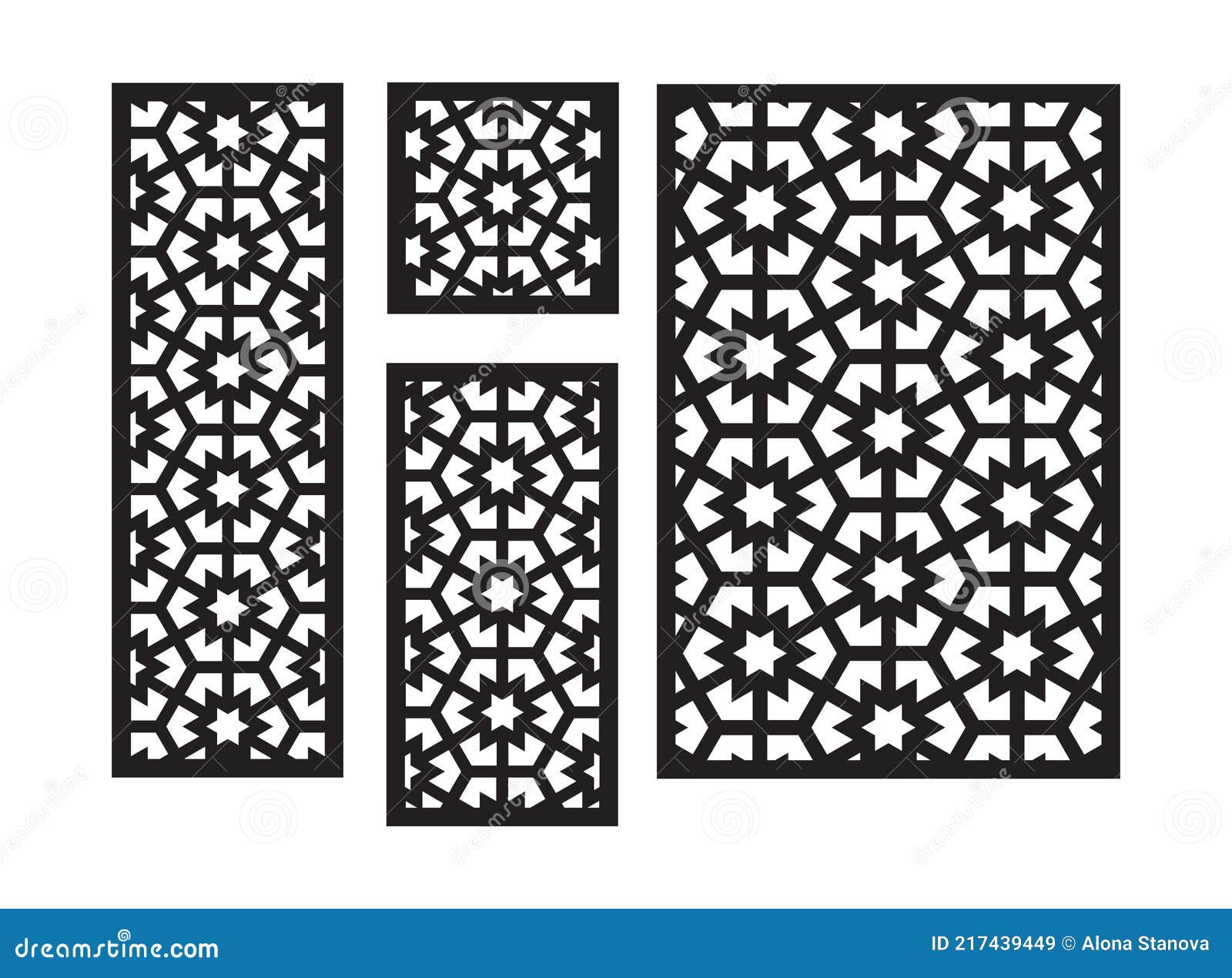 Cnc Islamic Laser Pattern. Decorative Vector Panel For Laser Cutting ...