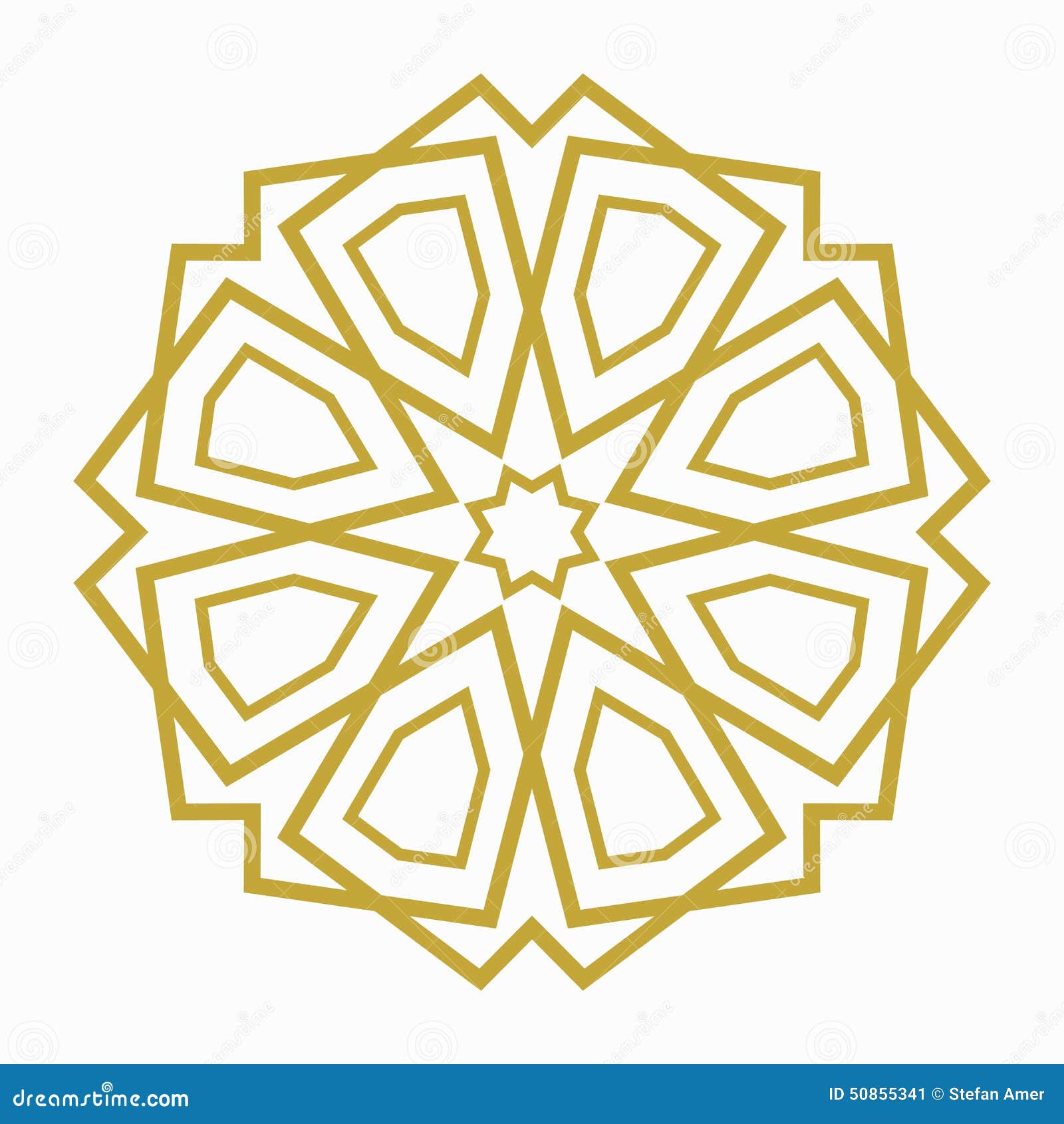 Islamic or arabic shape stock vector. Illustration of national - 50855341
